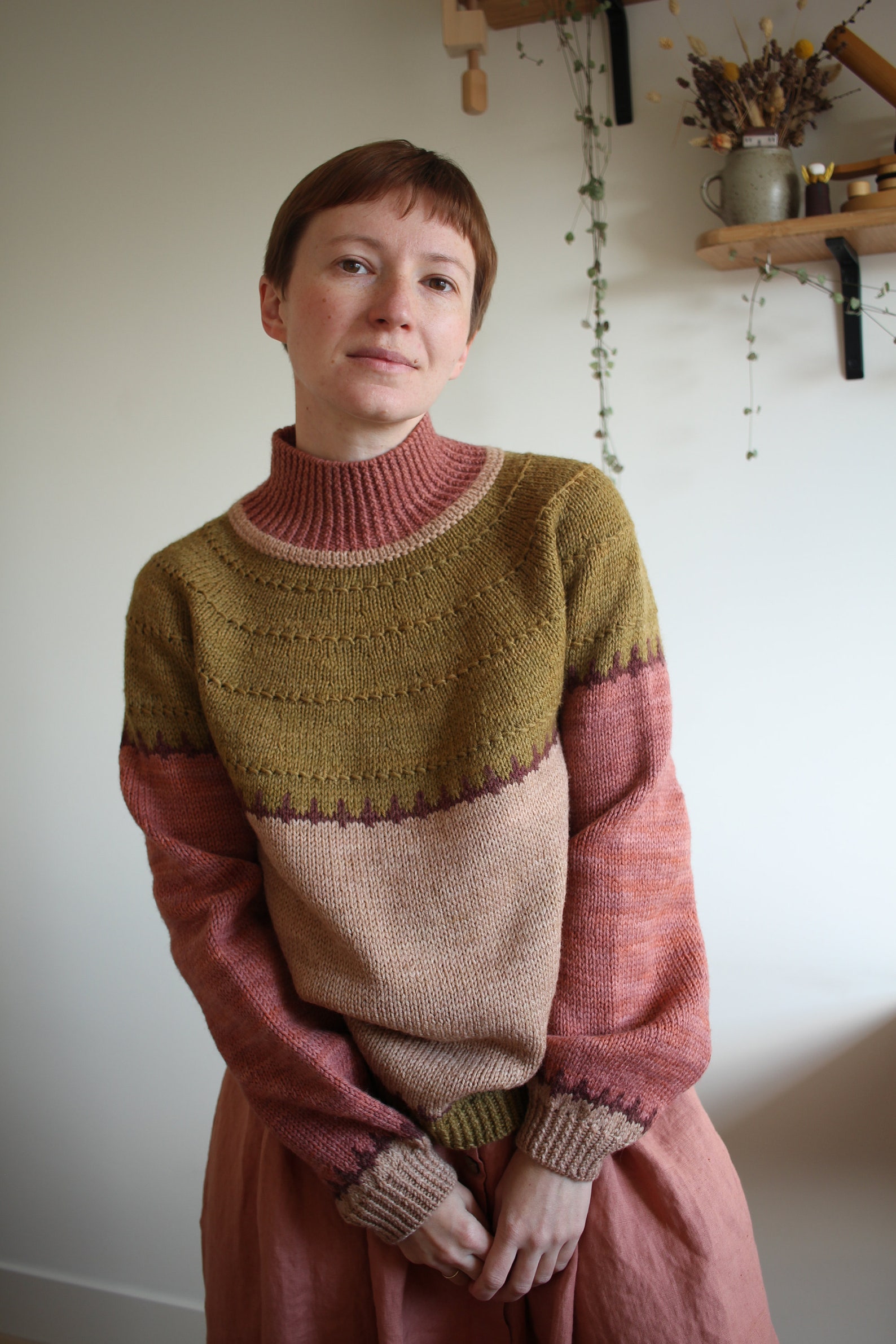 Knitting Pattern - Funky Turtle - Colourblock Pullover - Etsy