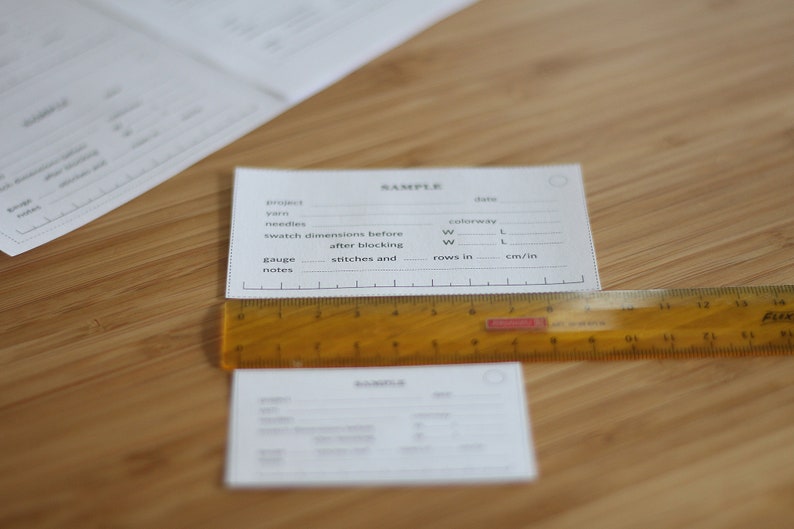 Printable Swatch Labels Home Print Knitting Tags | Etsy