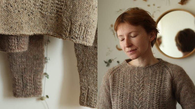 Knitting Pattern Irish Rover Raglan Turtleneck Pullover - Etsy