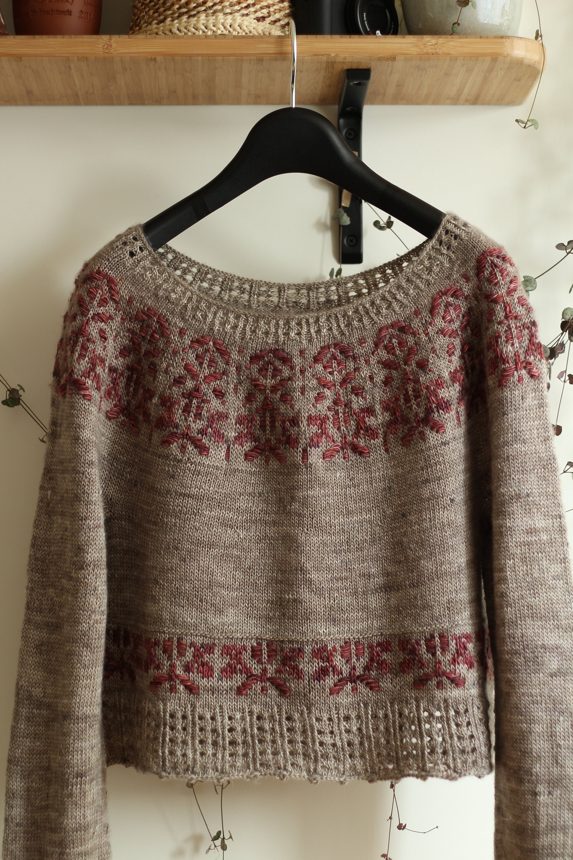 Knitting Pattern - Fynbos - Inlay Colourwork Round Yoke Pullover - Etsy