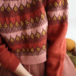 Knitting Pattern | Mokosh Pullover | Colorwork Pullover - Etsy