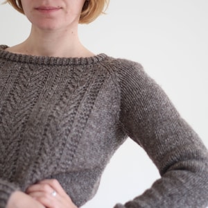 Knitting Pattern - Irish Rover - Raglan Turtleneck Pullover With Cables ...