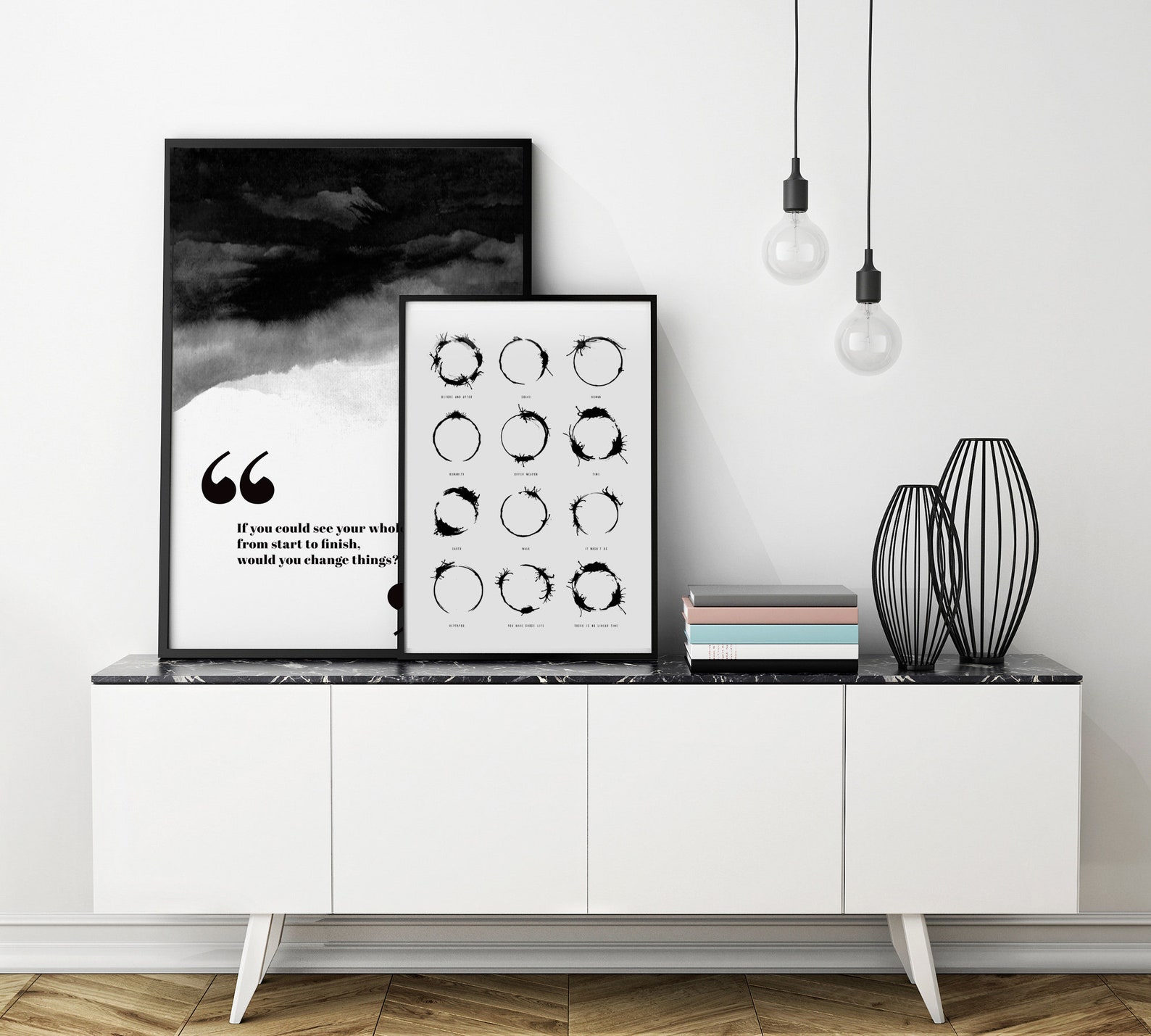 Arrival Heptapod Scifi Alien Movie Ink Language Modern Minimal Digital ...