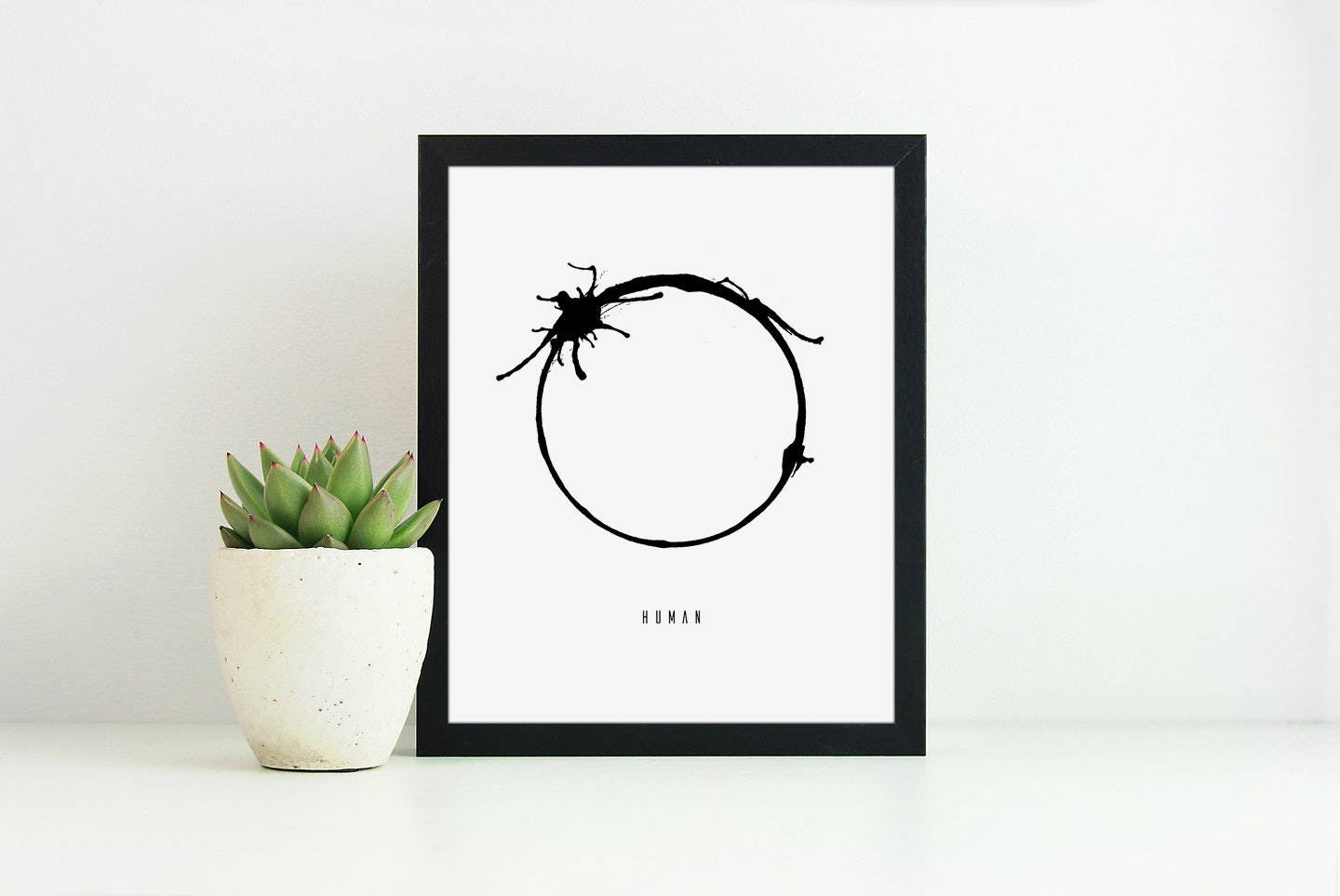 Arrival Human Scifi Alien Movie Language Wall Art Printable | Etsy