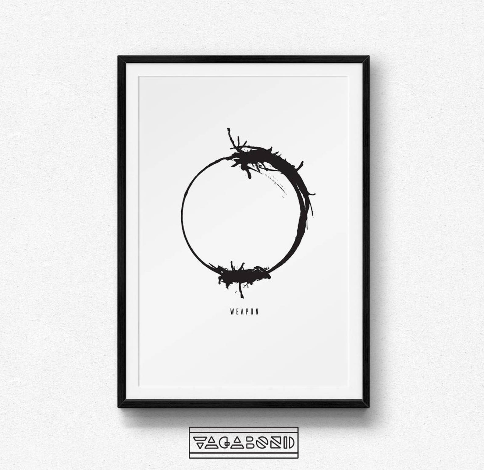 Arrival Movie Alien Language Weapon Digital Downloadable Home Decor ...