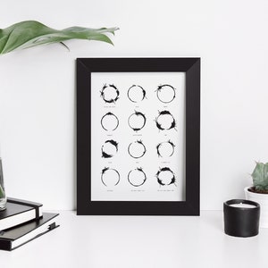 Arrival Heptapod Scifi Alien Movie Ink Language Modern Minimal | Etsy