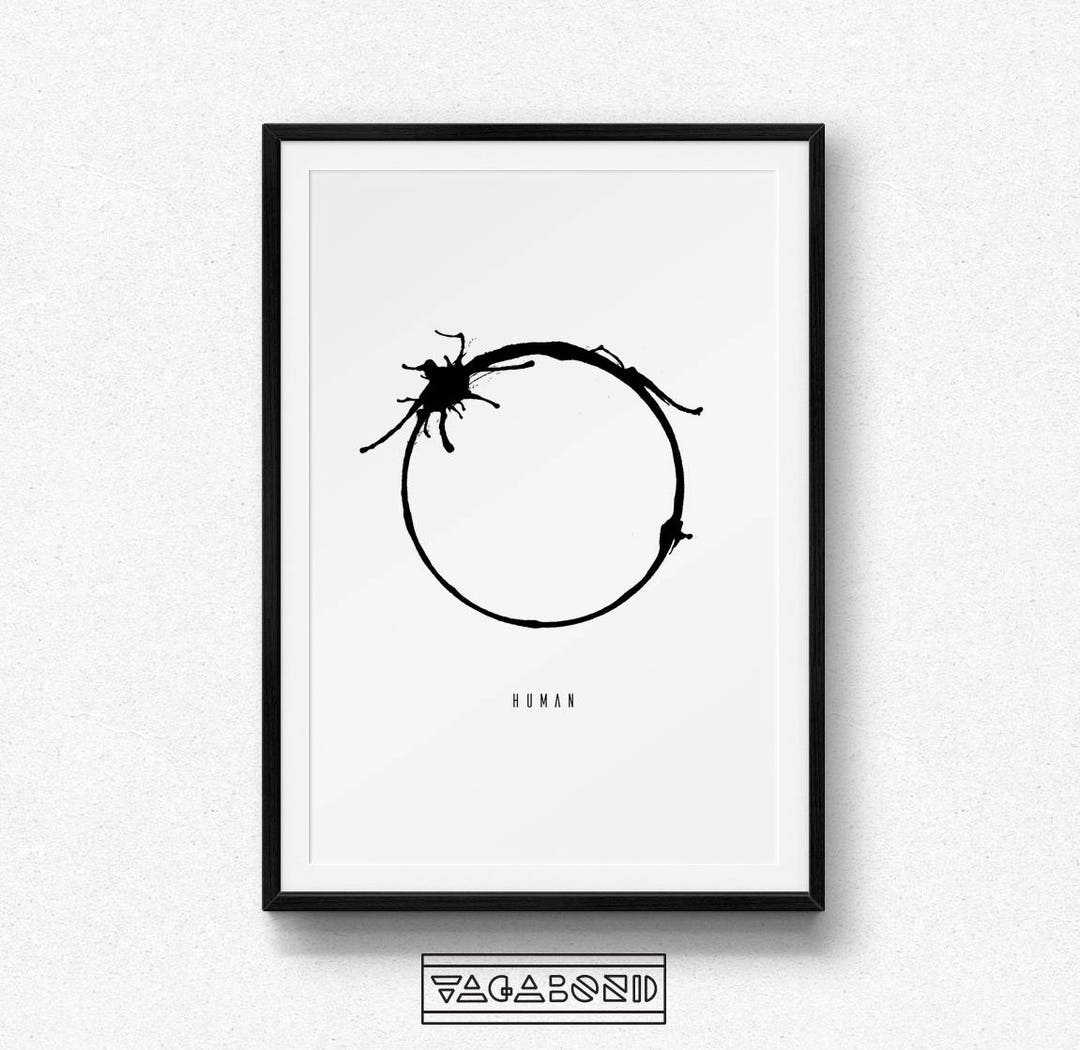 Arrival Human Scifi Alien Movie Language Wall Art Printable Digital ...
