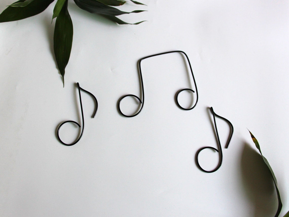 Music Note Wall Art Set, Music Note Wire Wall Art, Wire Music Note ...