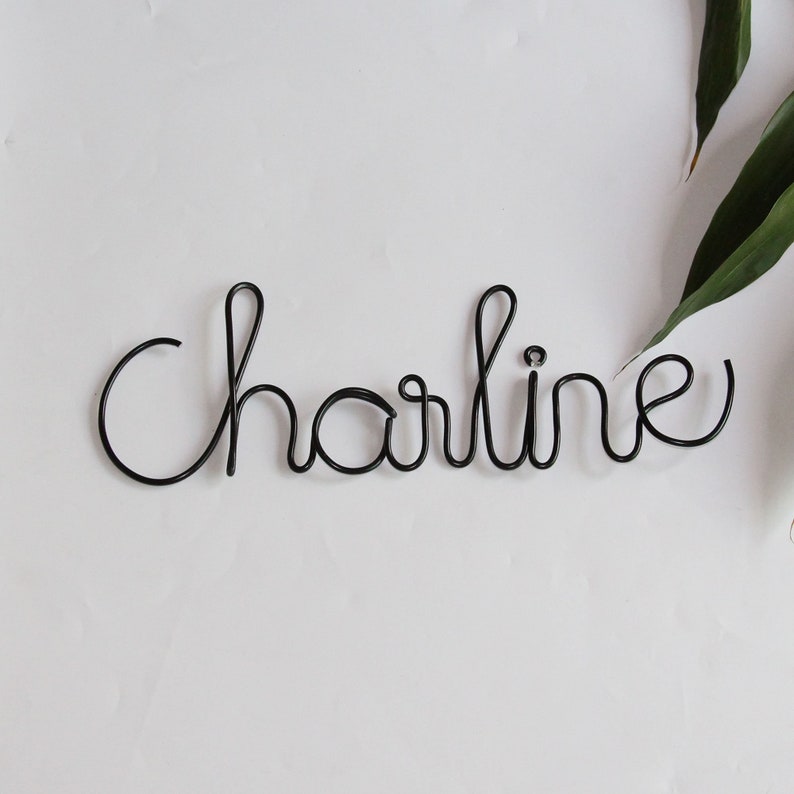 Wire Words Name Sign Nursery Decor Children Name Sign Nursery | Etsy