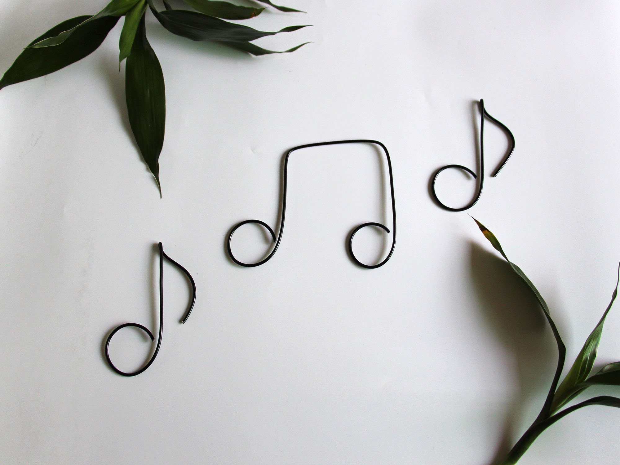 Music Note Wall Art Set, Music Note Wire Wall Art, Wire Music Note ...