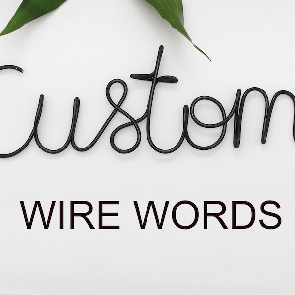 Wire Words - Etsy