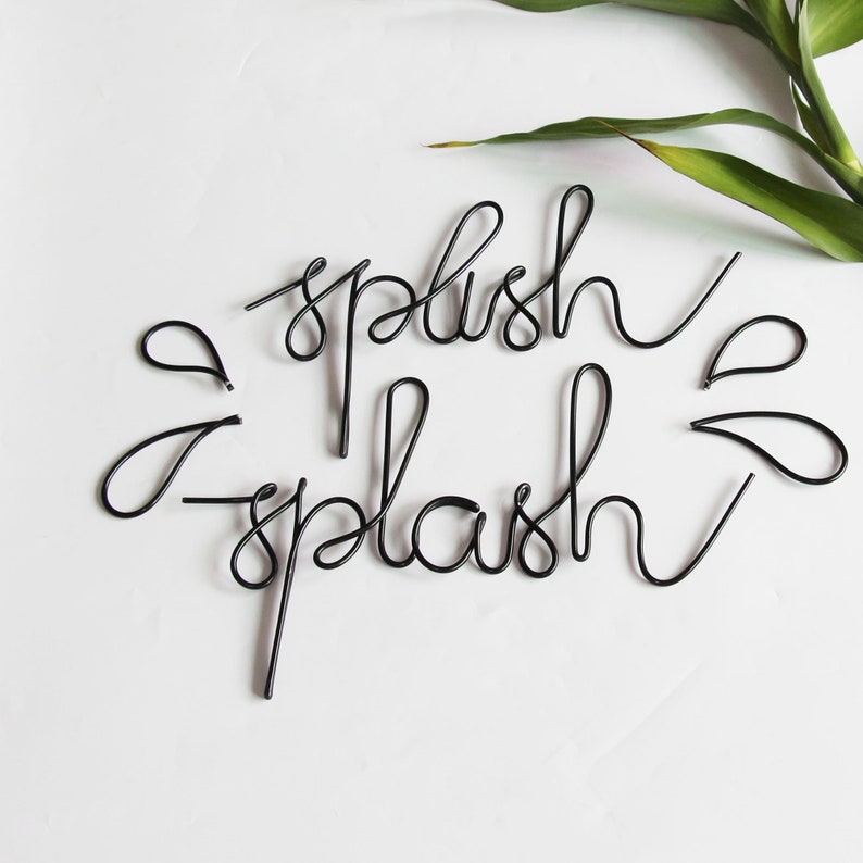 Splish Spash Sign Bathroom Decor Bathroom Wall Art Kitchen - Etsy
