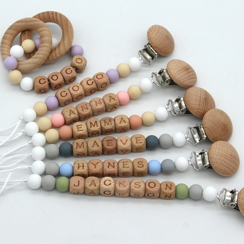 Wood Pacifier Clip - Etsy