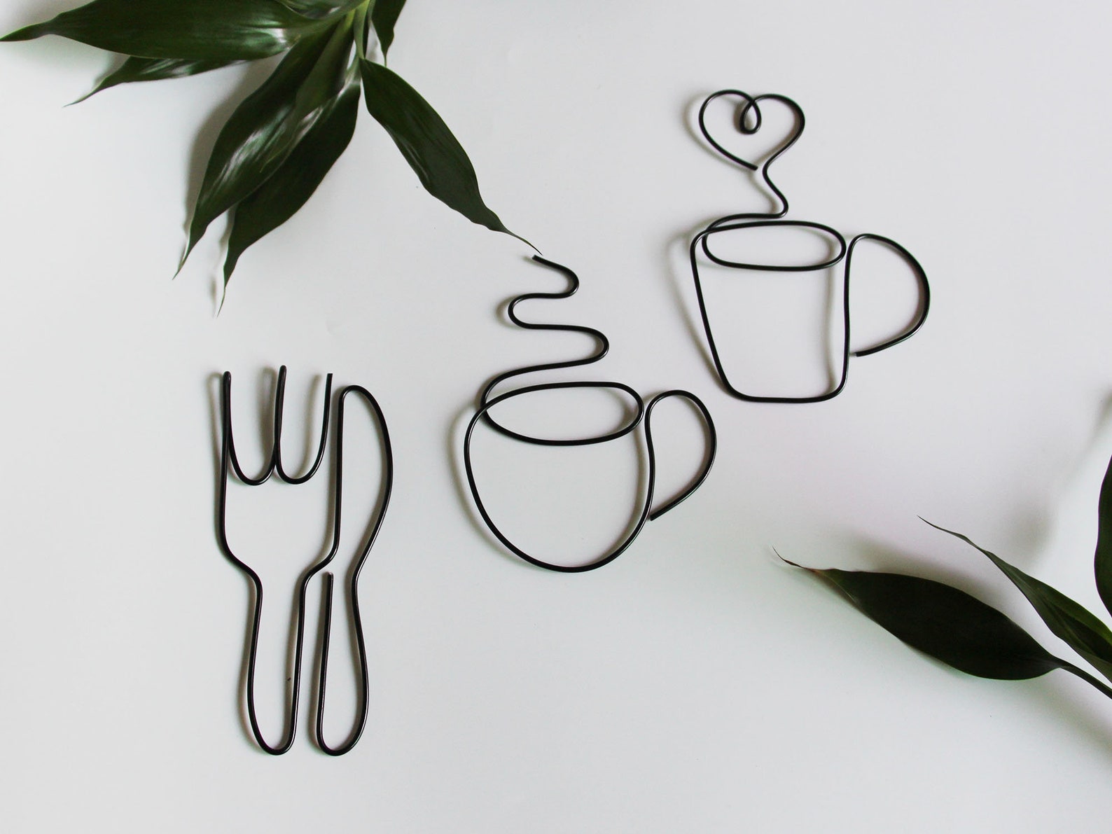 Wire Coffee Tea Cup Sign Coffee Mug Wall Art Wire Wall Art - Etsy
