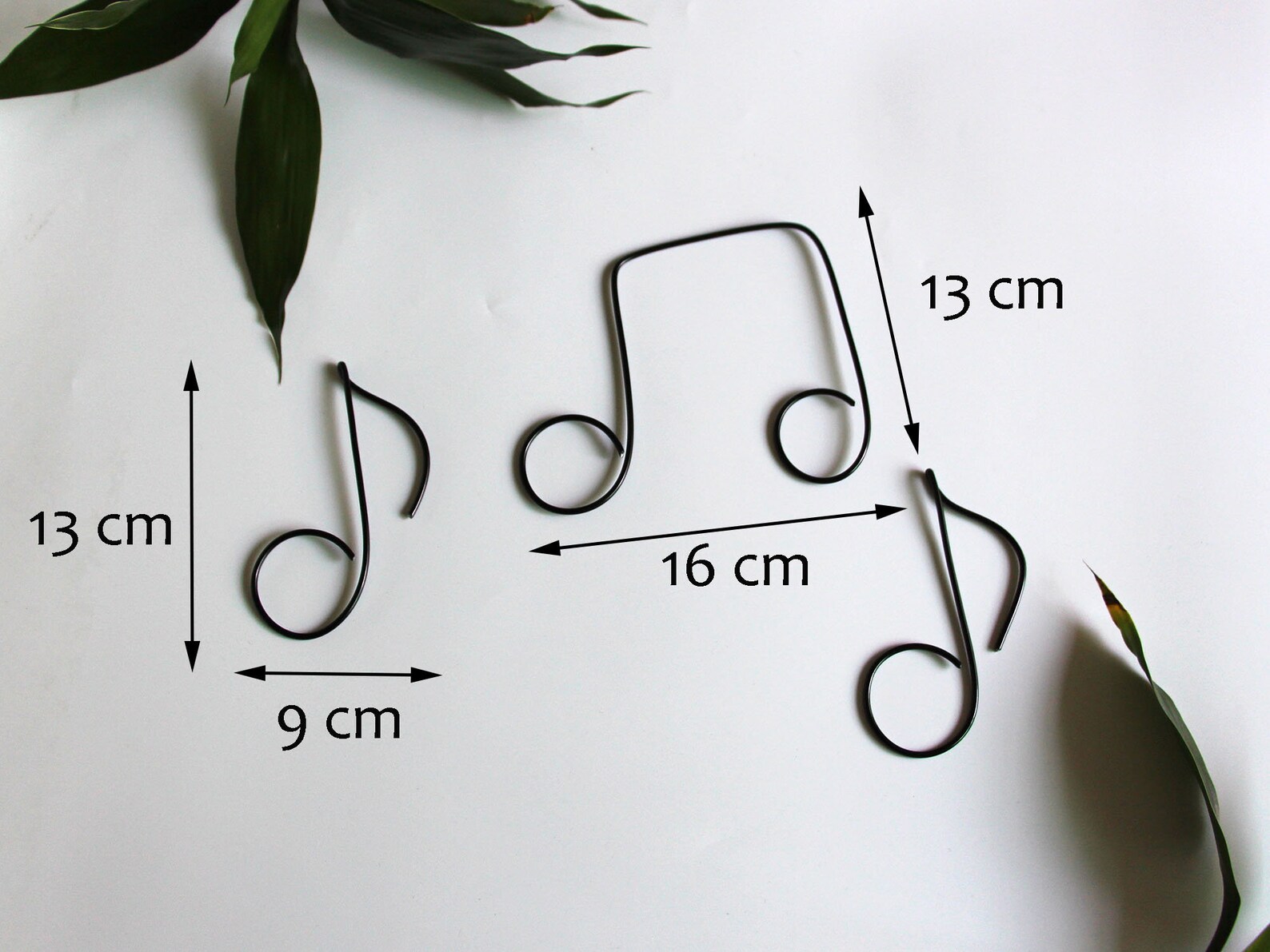 Music Note Wall Art Set, Music Note Wire Wall Art, Wire Music Note ...