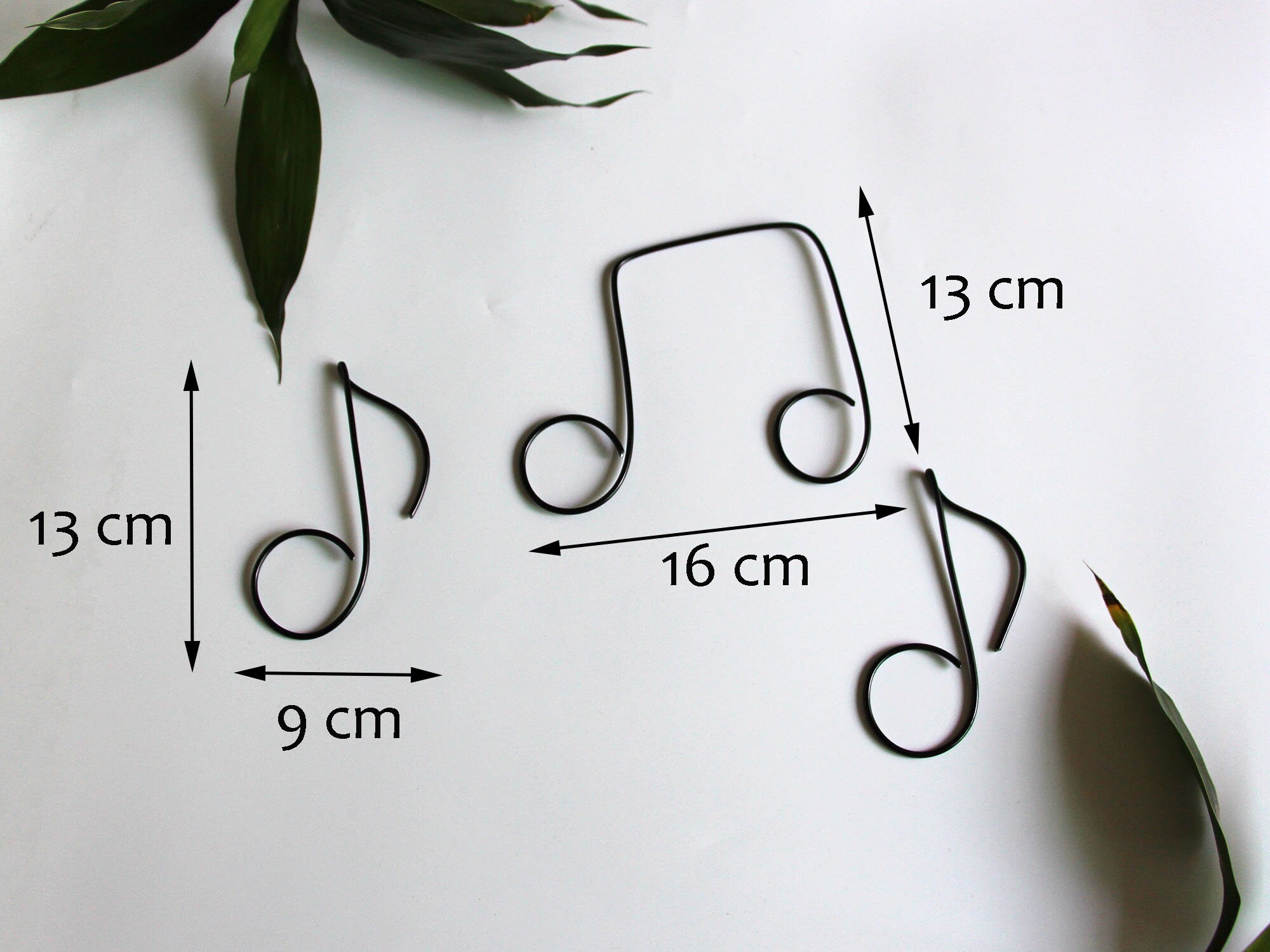 Music Note Wall Art Set, Music Note Wire Wall Art, Wire Music Note ...