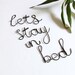 Lets Stay in Bed Sign Above Bed Wall Sign Bedroom Wall Art - Etsy