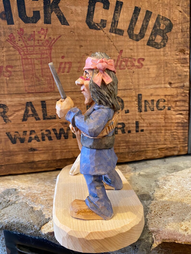 Indian Scout Caricature Carving - Etsy