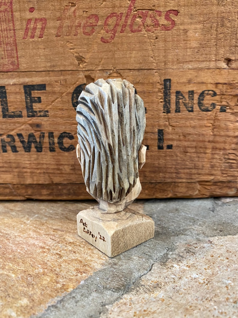 Hand Carved Smiling Face Bust - Etsy