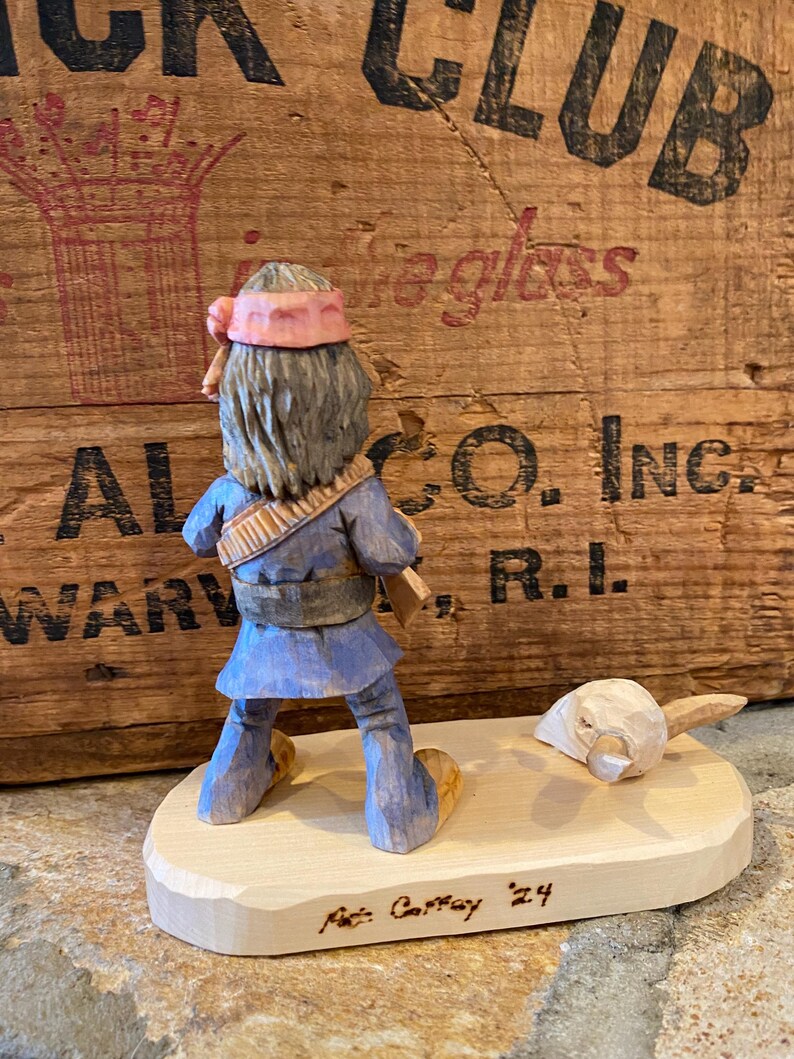 Indian Scout Caricature Carving - Etsy