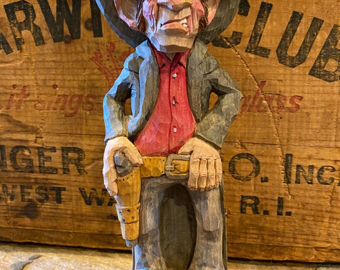 Hand Carved Gary Falin Cowboy Roughout - Etsy