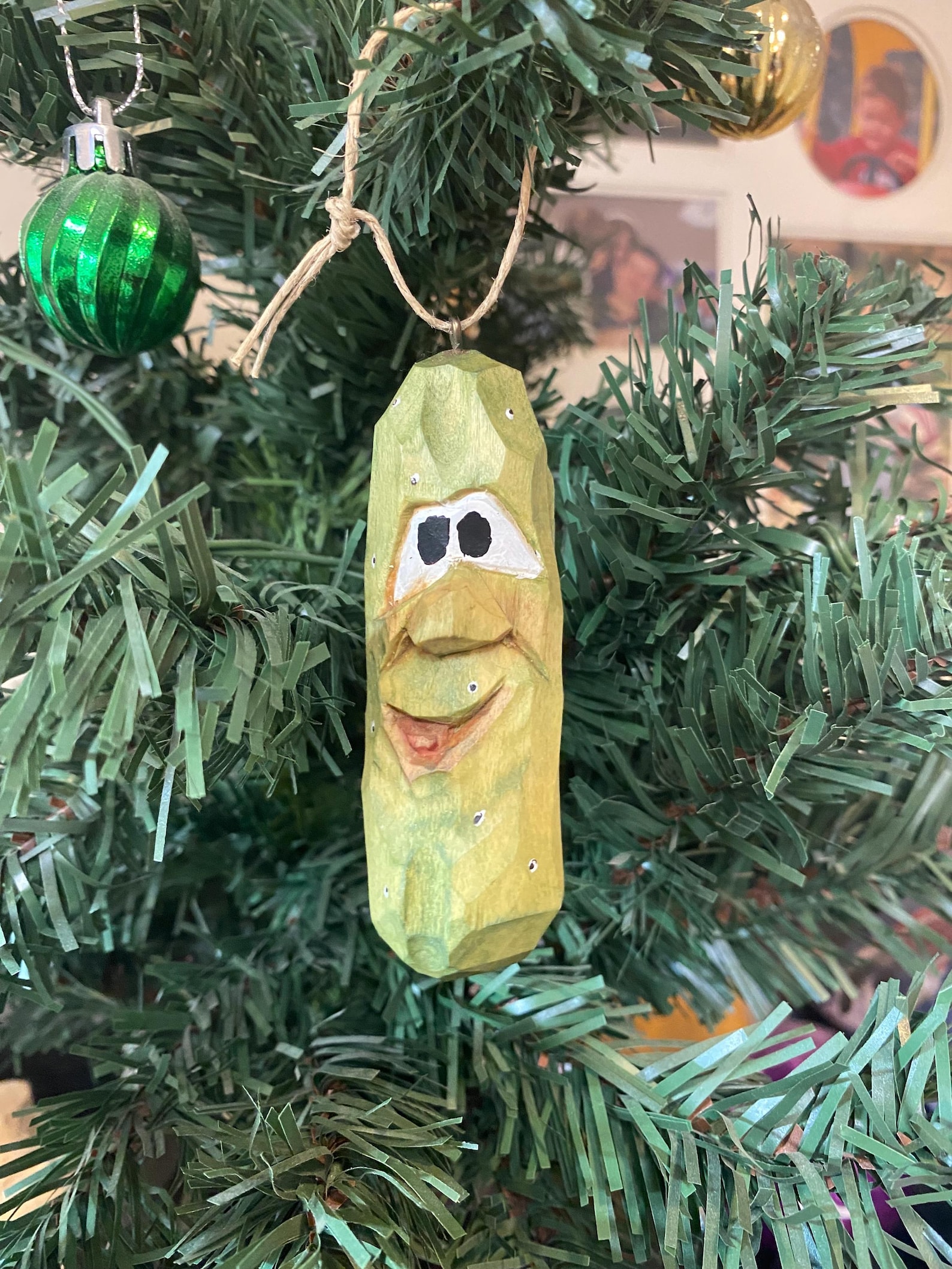 Caricature Goofy Christmas Pickle - Etsy