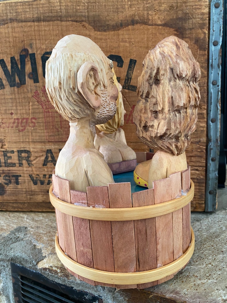 Hot Tub Fun Caricature Carving - Etsy