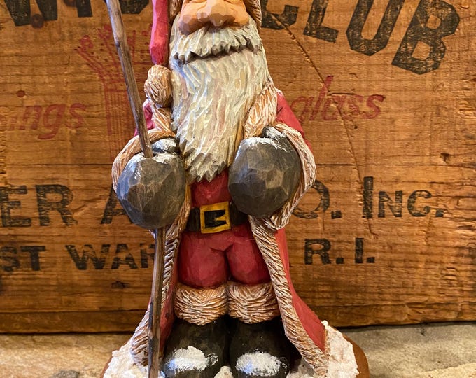 Caricature Carved Tall Smirking Santa Claus - Etsy