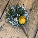 Dried Yellow Rose Buttonhole, Dried Rose and Lavender Buttonhole, Dried ...