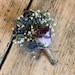 Dried Thistle and Rose Buttonhole, Scottish Wedding, Dried Dusky Pink ...