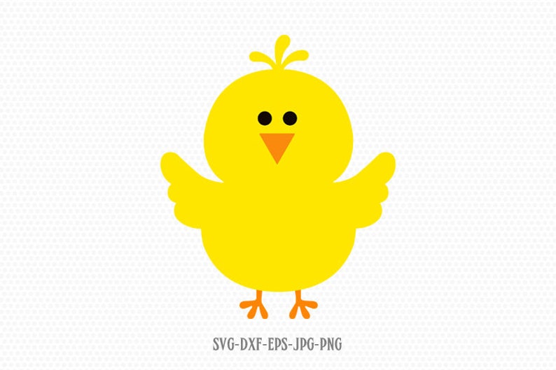 Easter Chick Svg Chick Silhouette Svg Baby Chicken Svg | Etsy