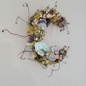 Moon Wreath * Midsummer Nights Dream * Moon Shaped Wreath * Sacred ...