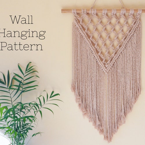 Macrame Pattern PDF Tutorial Instant Download DIY Macrame Wall - Etsy