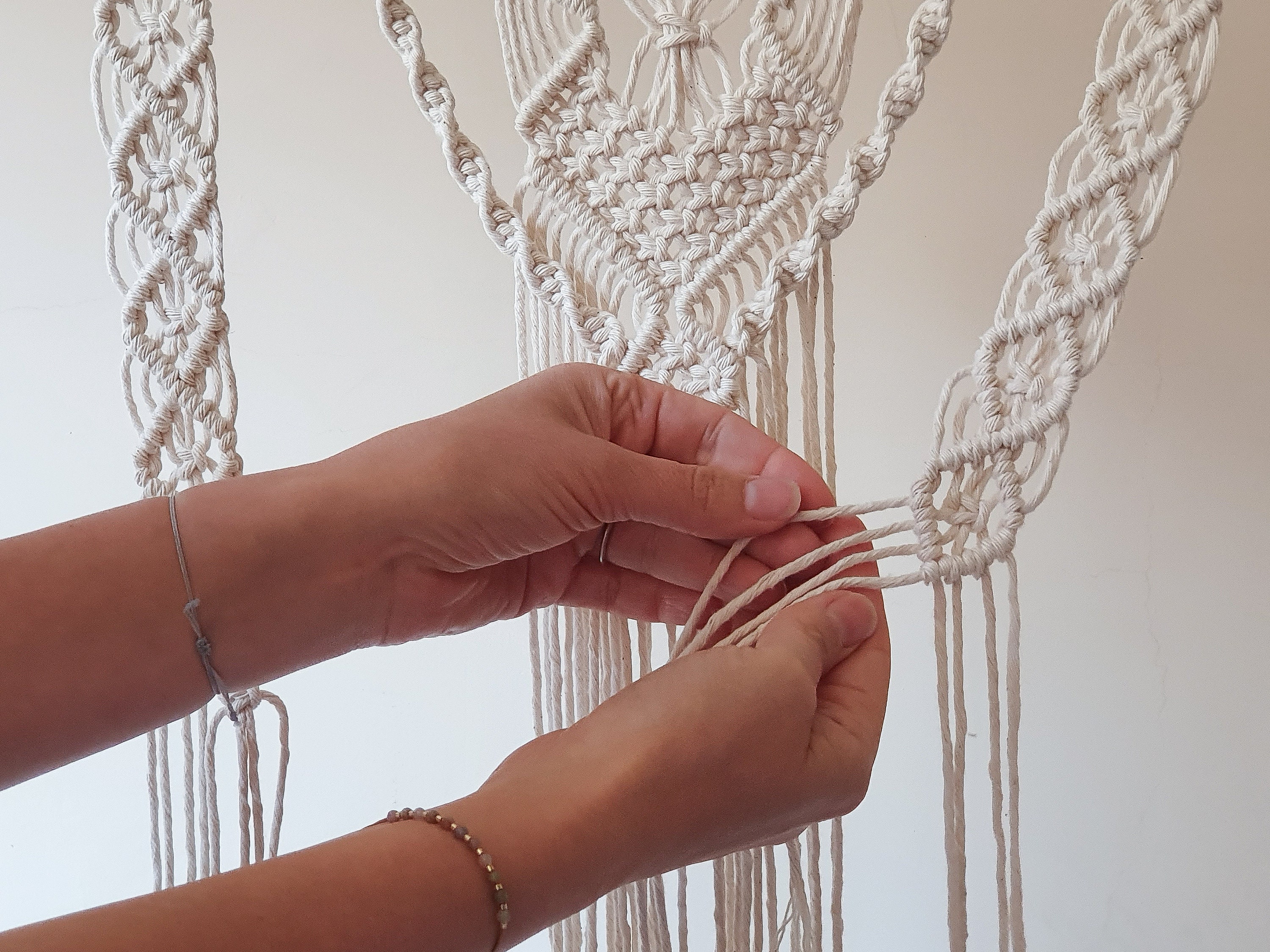 Macrame Pattern Intermediate Wall Hanging Tutorial Woven - Etsy Australia