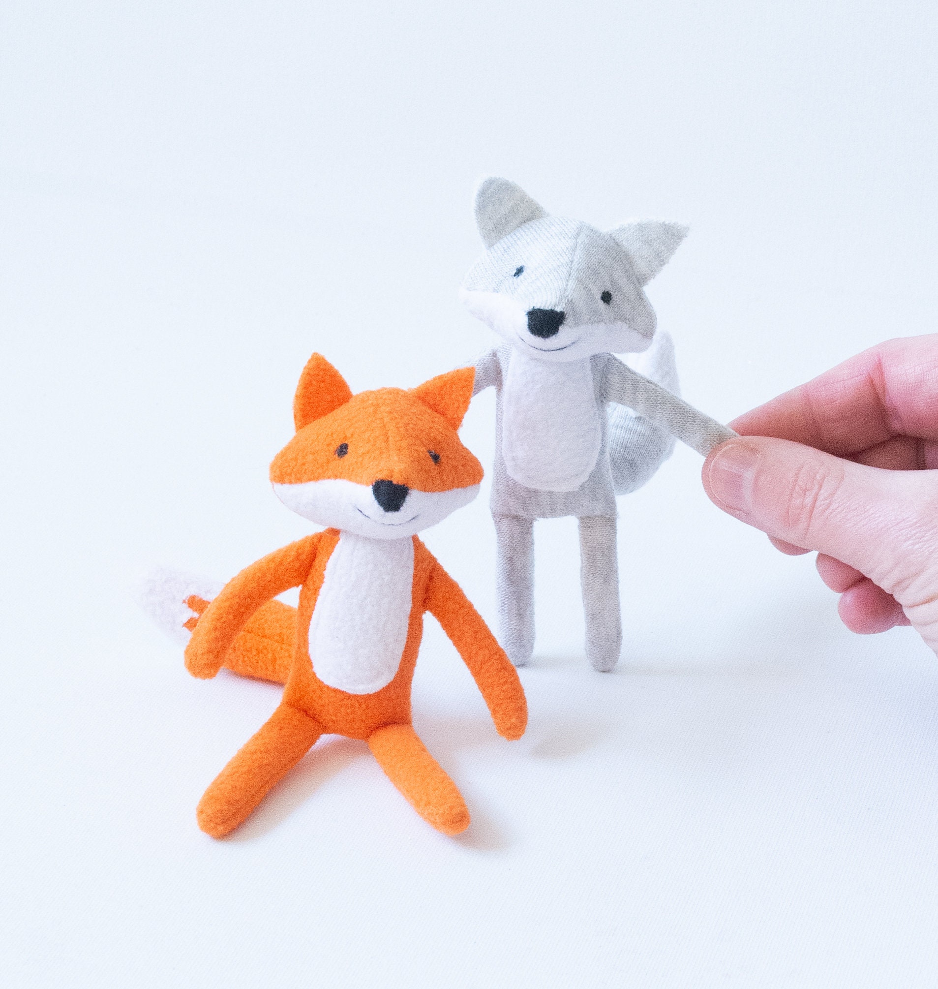 Downloadable Sewing Pattern and Tutorial, Stuffed Miniature Fox and ...