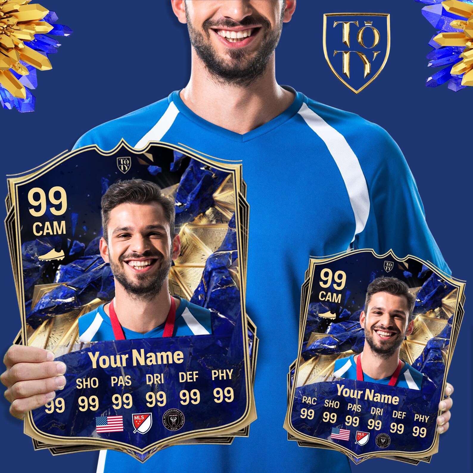 FC25 TOTY Card Digital PNG Image, Personalized Football Card Png Image ...