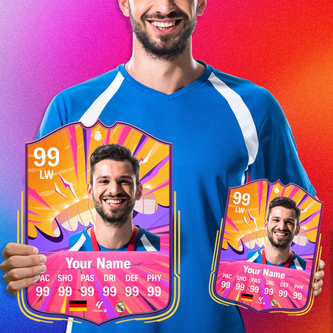 Personalized Football Card, FC25 FUT Heroes Card, Customized Soccer ...