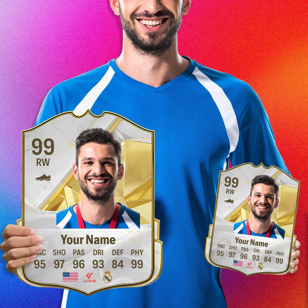 Personalized Football Card, FC25 ICON Card, Customized Soccer Card Icon ...