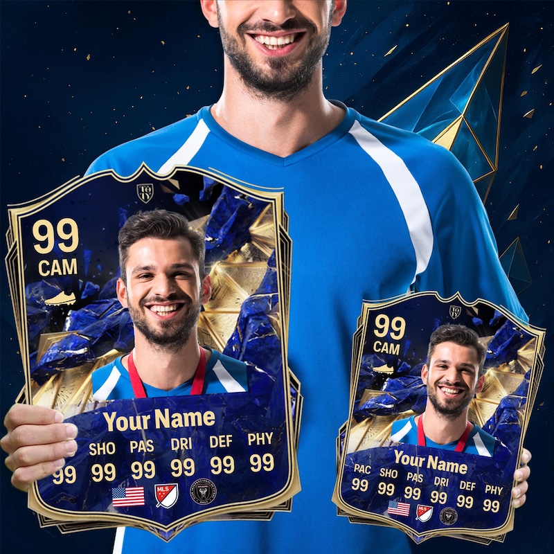 Football Players Fifa Cards - Etsy