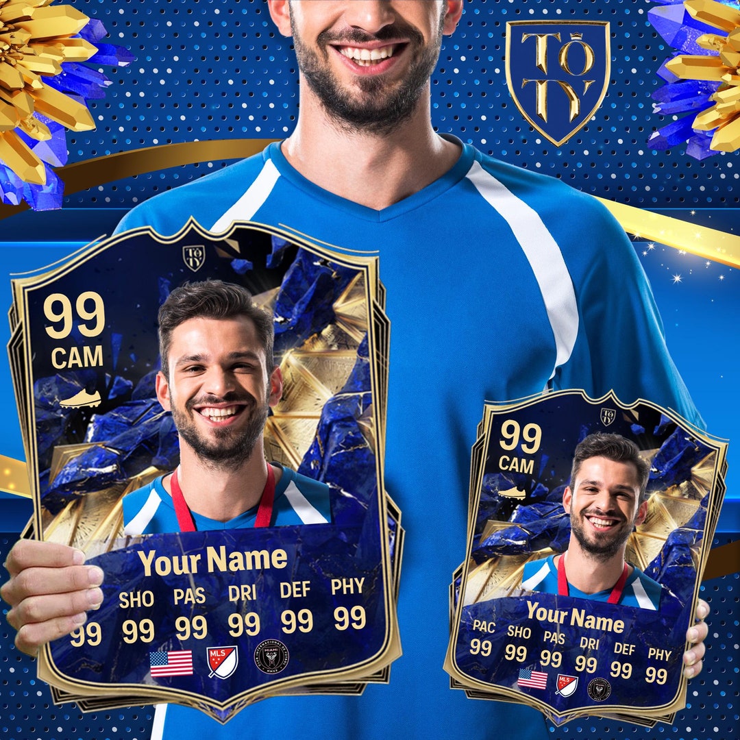 Personalized Football Card, FC25 TOTY Card, Customized Fut Card Icon ...