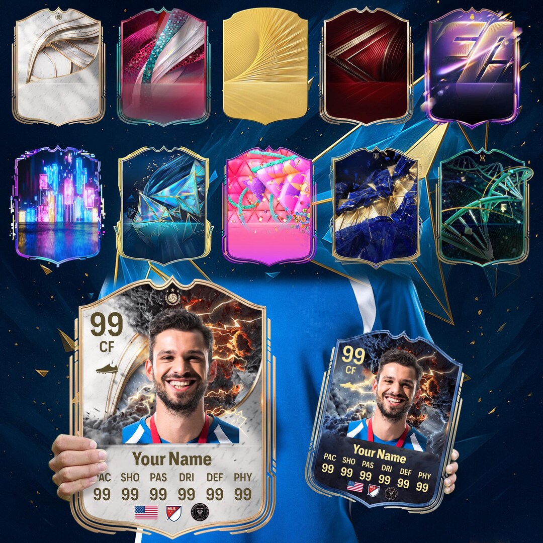 Personalized Football Card, EAFC26 FUT Card, Customized Soccer Card ...