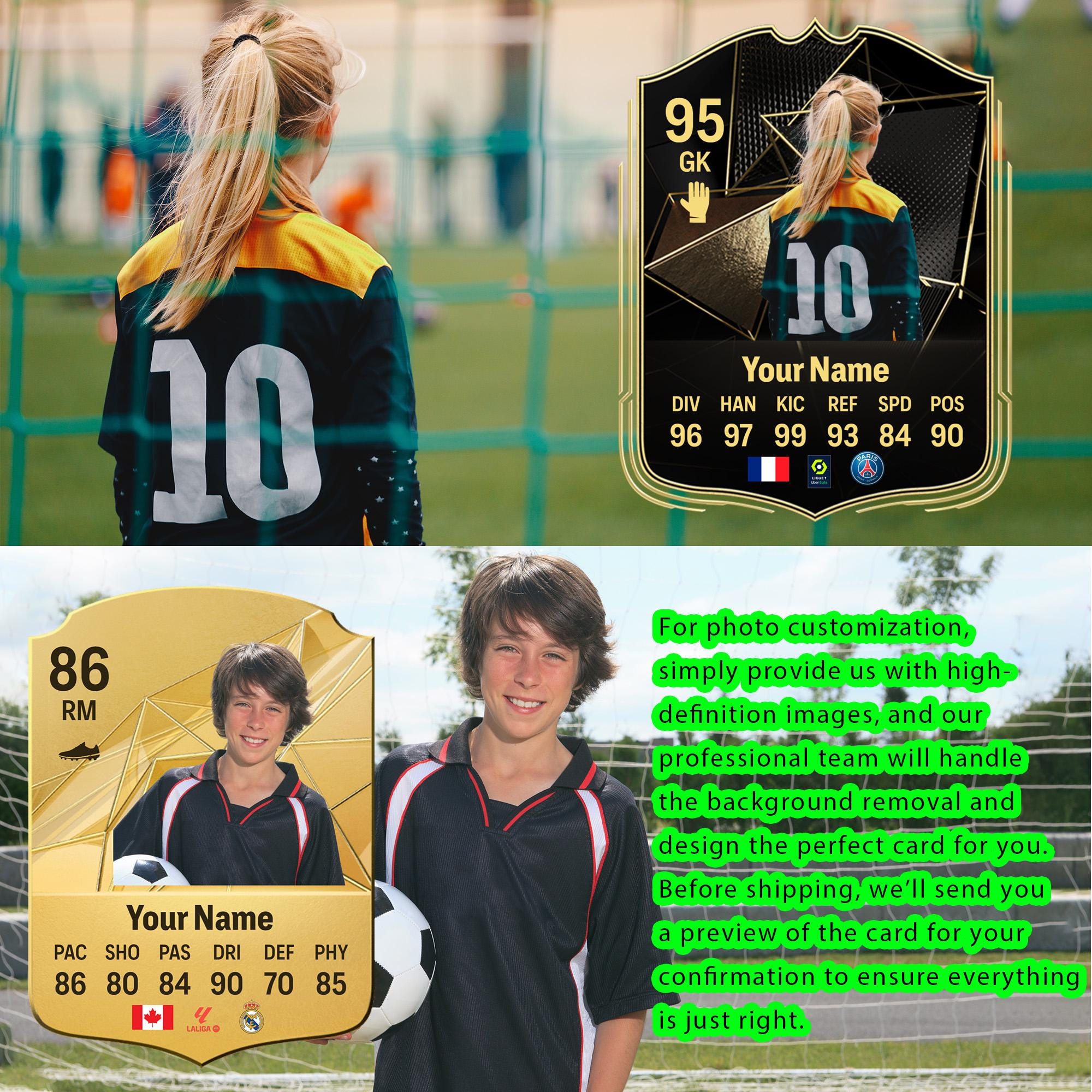Personalized Football Card, FC25 FUT Heroes Card, Customized Soccer ...