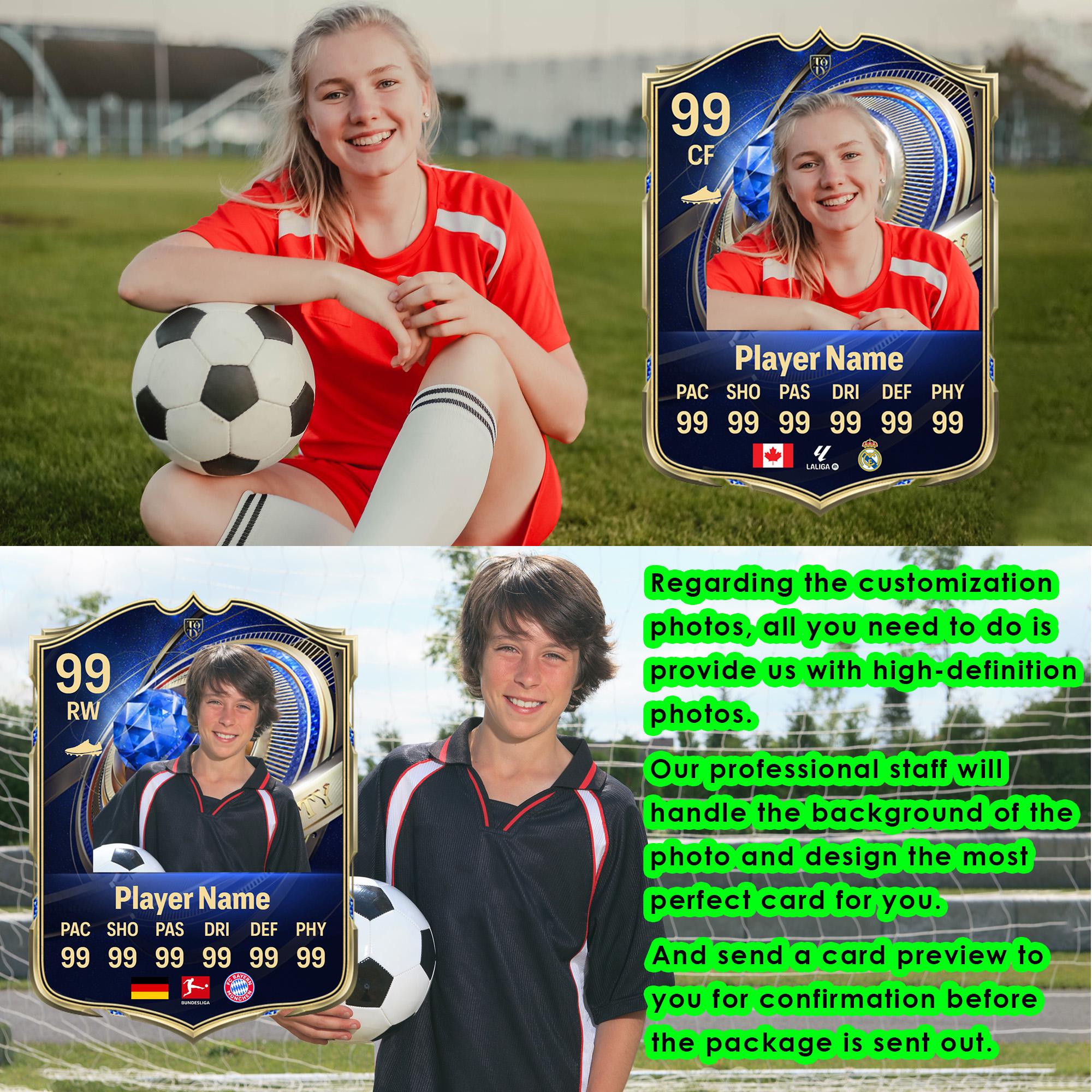 Personalized Football Card, FC26 TOTY Card, Customized Fut Card Icon ...