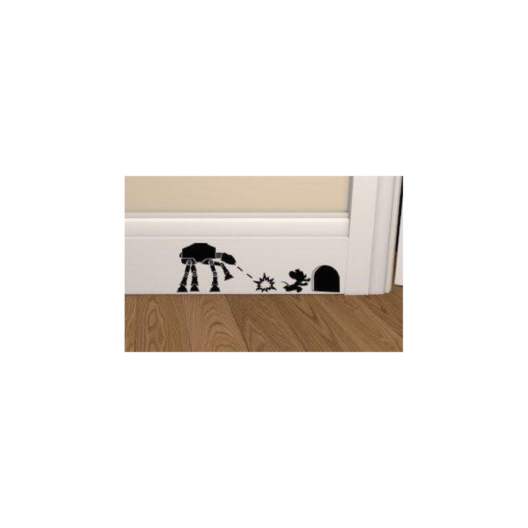 AT-AT Vs Mouse Skirting Board Vinyl Decal - Etsy