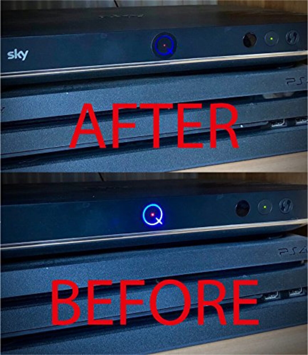 3x Sky Q Tv Box Light Dimmer Vinyl Decal Stickers - Cover up & Dim Down ...