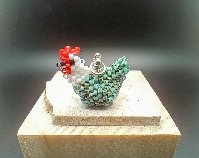 Karla the Chicken Stitch Marker| Charm | Progress Keeper - Etsy