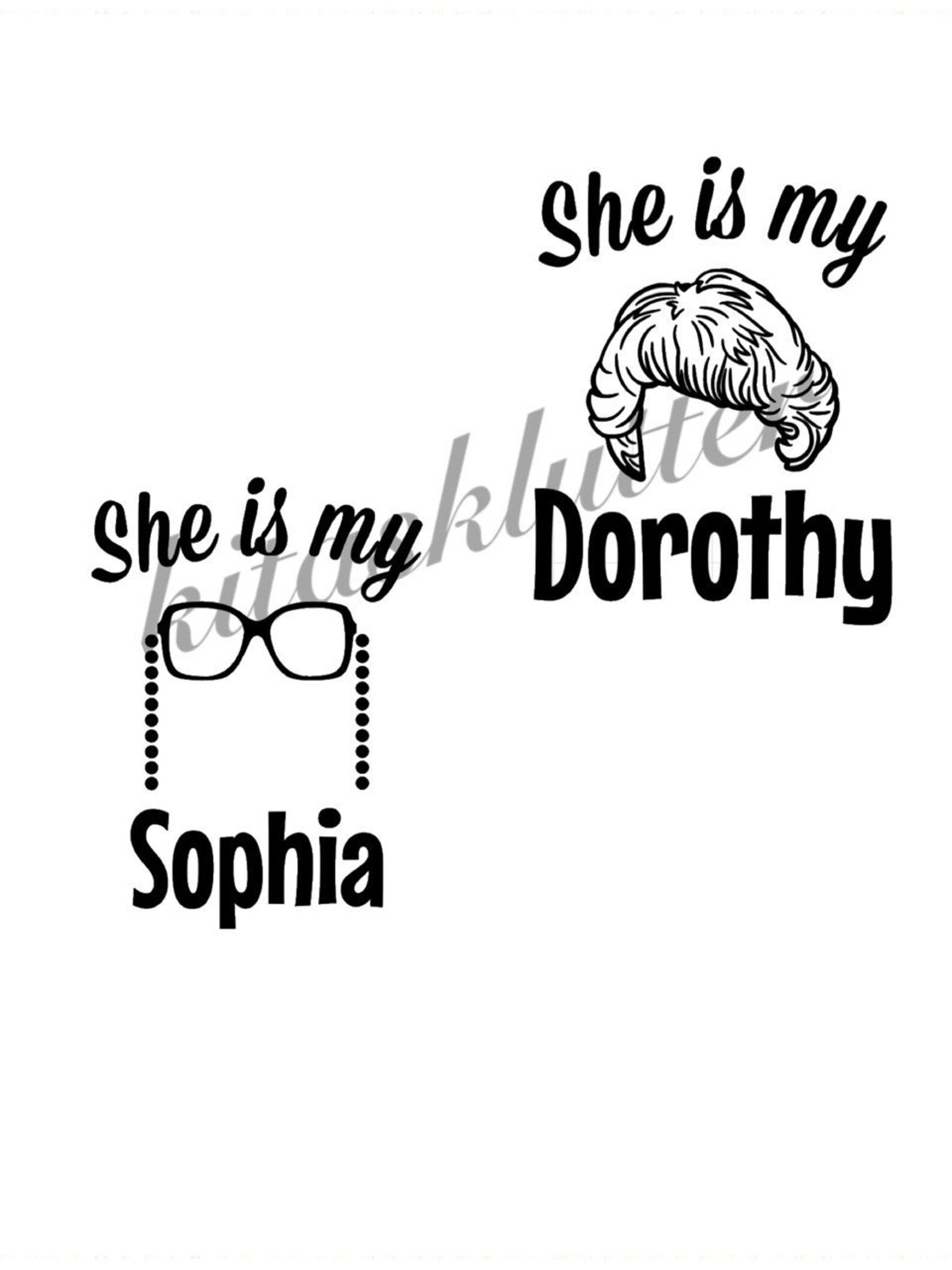 Golden Girls Dorothy And Sophia Svg Only Etsy 4960