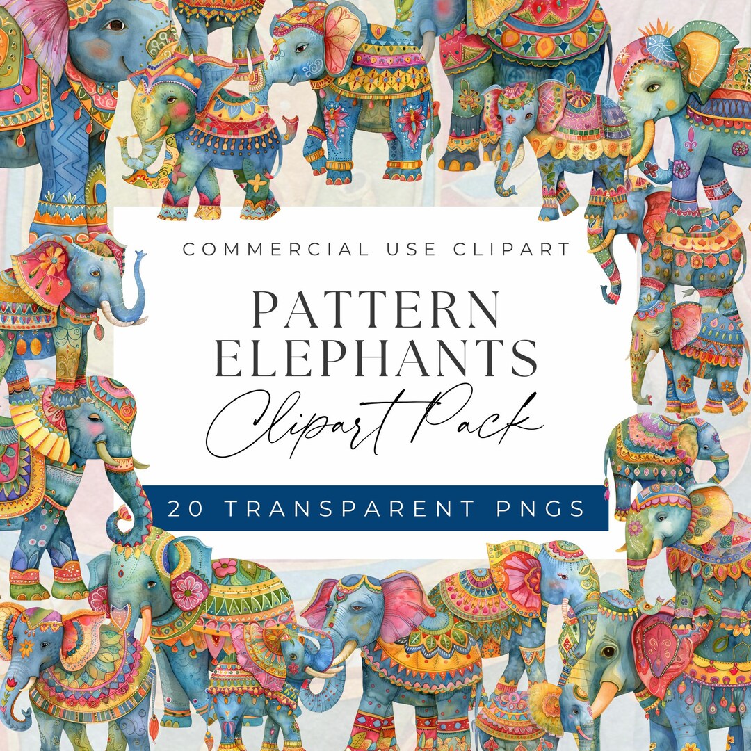 Vibrant Elephant Clipart Collection - Colorful and Eye-catching ...