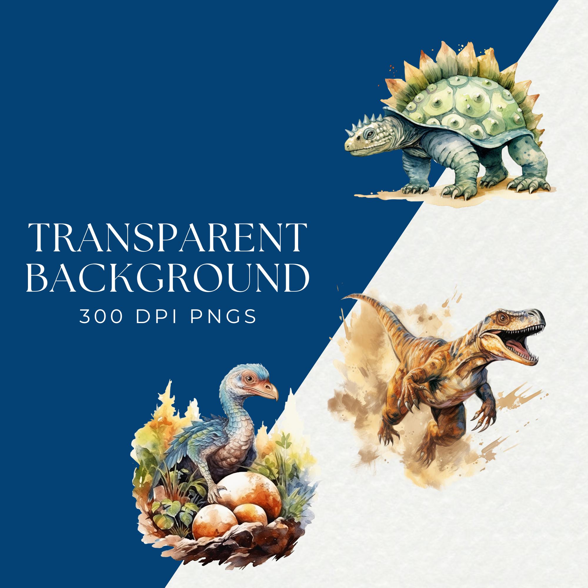 Dinosaur Clipart Bundle - Majestic and Fierce Prehistoric Scenes ...