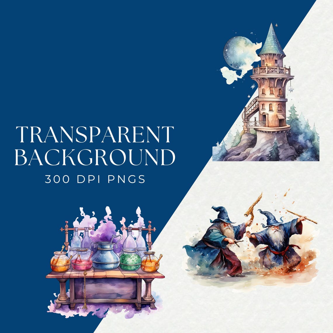 Wizard School Clipart Bundle - Magical and Enchanting Wizard Academy ...